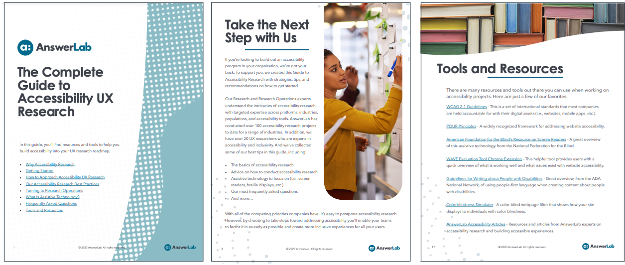 AnswerLab’s Complete Guide to Accessibility Research